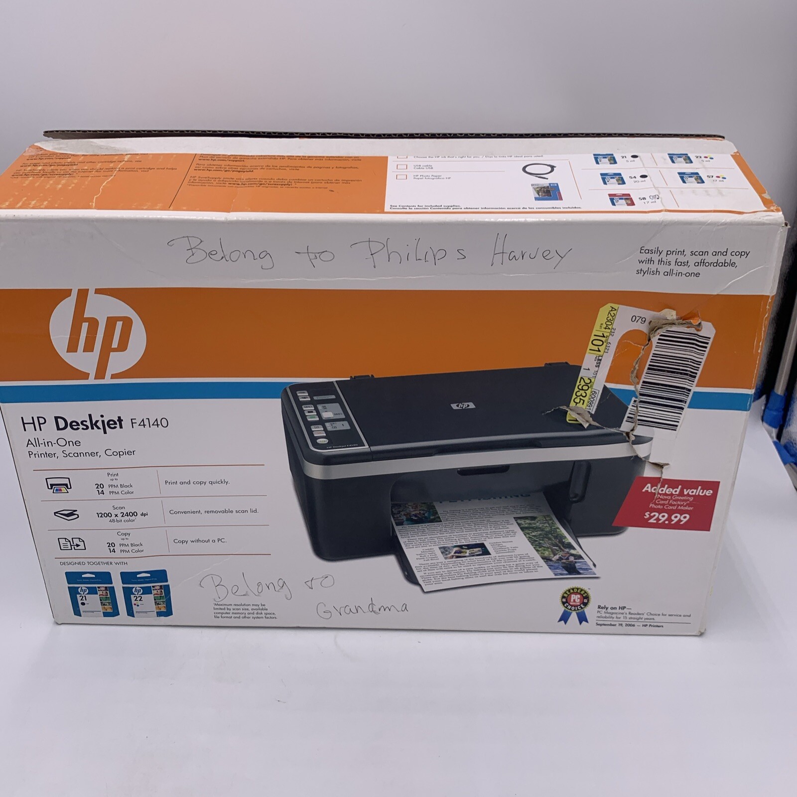 Buy HP Deskjet F4180 All-In-One Inkjet Printer online | eBay