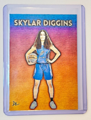 Skylar Diggins Platinum Plated Artist Signed "Phoenix Mercury" Trading ...