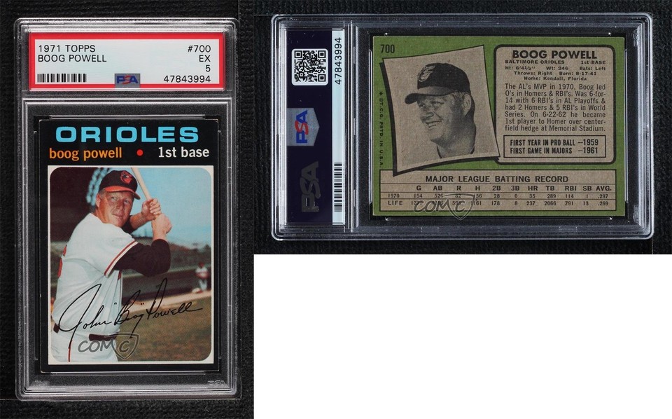 1971 Topps High # Boog Powell #700 PSA 5 1d07 | eBay