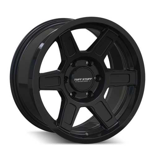 17x8.5 Tuff Stuff Overland TS01 Ascent Gloss Black Wheel 6x135 (0mm) | eBay