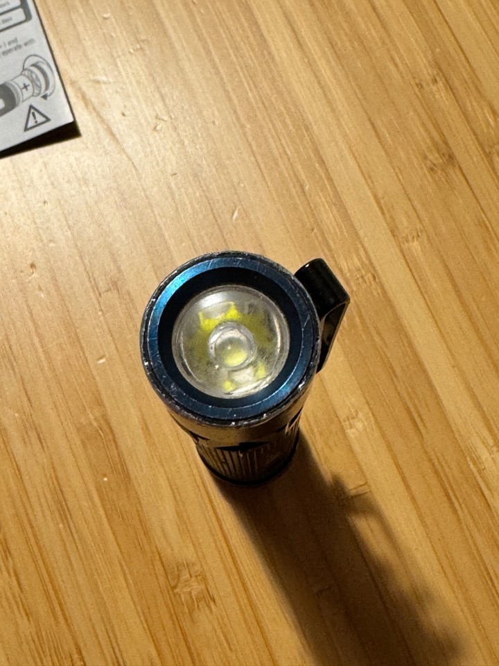 Olight S2 Baton Blue Flashlight 950 lumen 5 modes w 18650 Cell ...