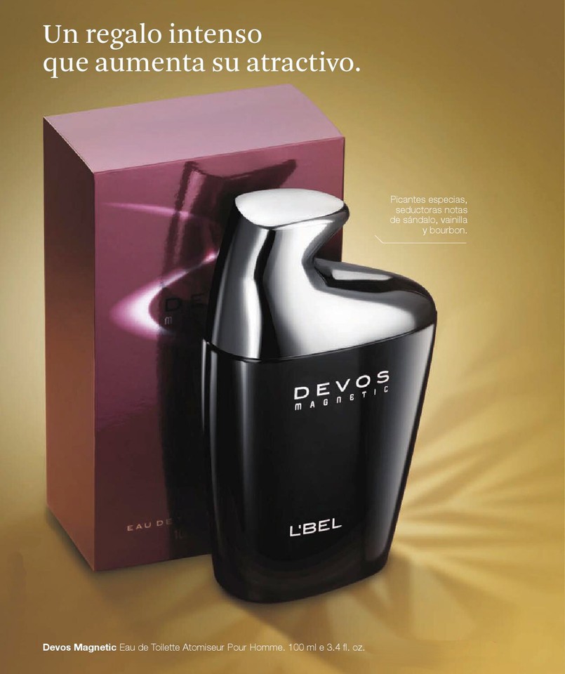 Perfume de Hombre Devos Magnetic 100ml by L'bel -Genera atraccion y ...
