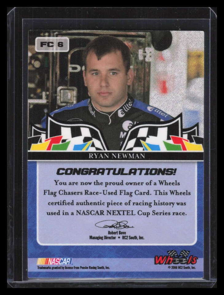 2006 Wheels High Gear Flag Chasers Blue-Yellow fc6 Ryan Newman Race ...