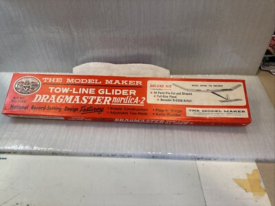 Model Maker Dragmaster Nordic A-2 Tow Line Glider “Just Box” No Plans ...