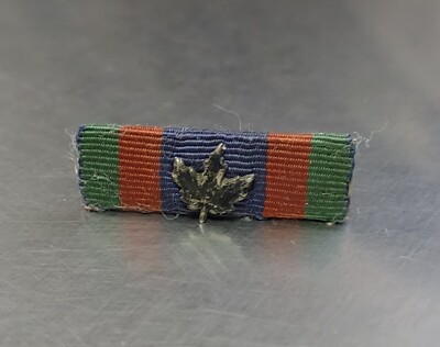 WWII Canadian Military Volunteer Service Ribbon Unit Bar w/ Silver ...