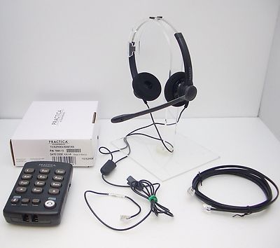 Plantronics Practica T110 Dial Key Pad + SP12 Binaural Noise-canceling ...