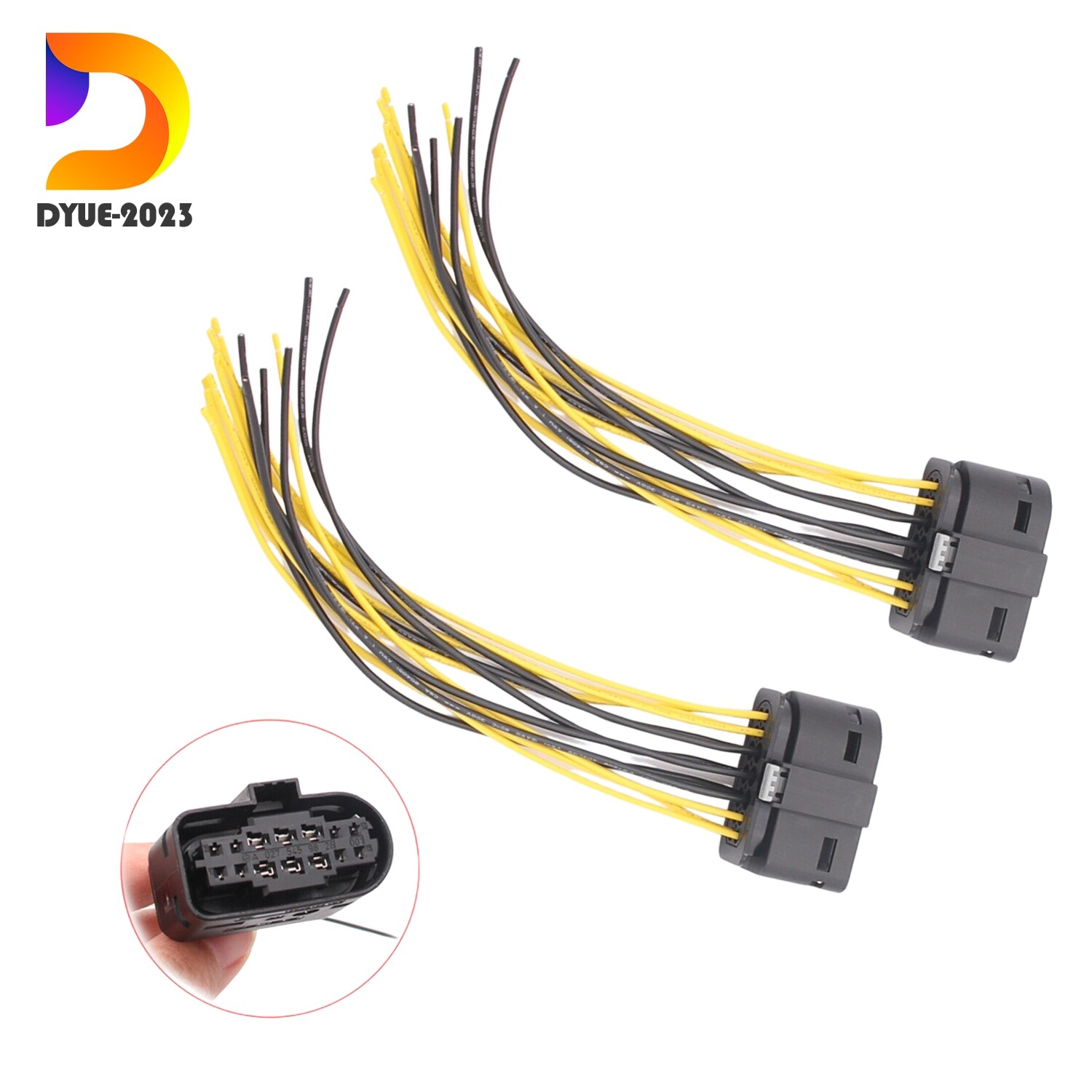 1 Pair Headlight Connector Harness Pigtail New for Mercedes Benz E ...