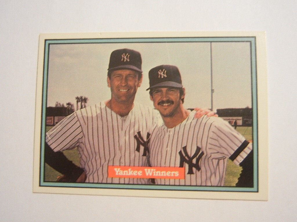 1982 DONRUSS BASEBALL CARD #558 T JOHN/R GUIDRY NEW YORK YANKEES FREE ...