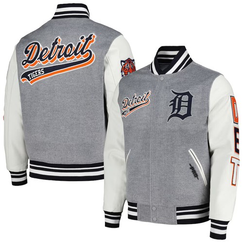Pro Standard - Detroit Tigers Script Tail Men's Rib Wool Varsity Jacket ...