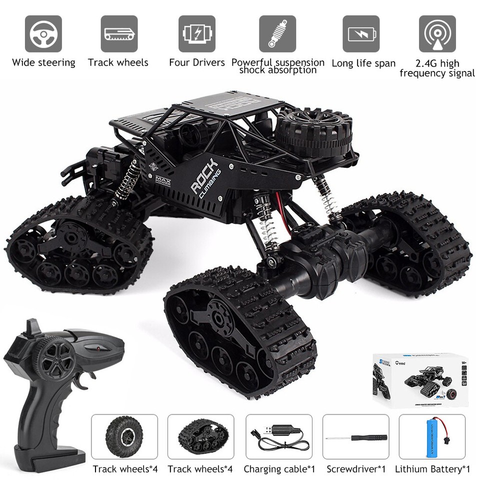 2.4Ghz 4WD RC Crawler Climber Buggy Rock Remote Control Car 1:14Scale ...