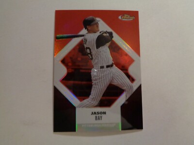 2006 Topps Finest Refractor Red Jason Bay Card #115 Serial #105/399 ...