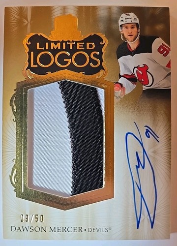 2023 UPPER DECK THE CUP DAWSON MERCER LIMITED LOGOS PATCH AUTO # 09/50 ...