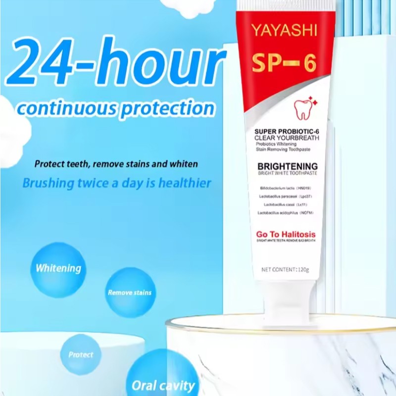 4Pcs Super Probiotic SP-6 Toothpaste, Probiotics Bright White ...