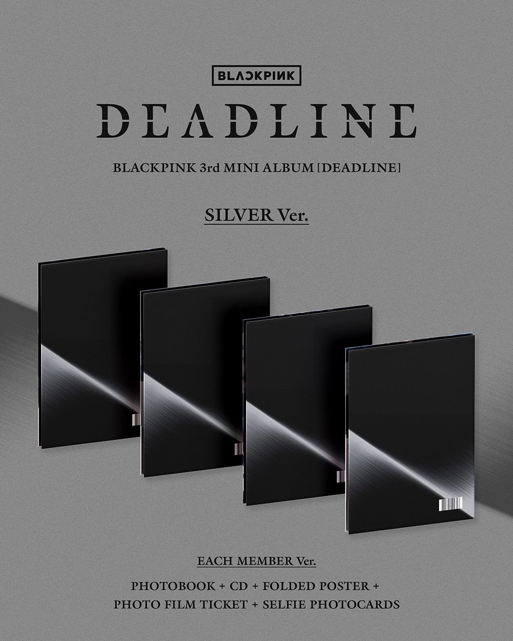 [1P] BLACKPINK - 3rd MINI ALBUM [DEADLINE] SILVER Ver. K-Pop Girl Band ...