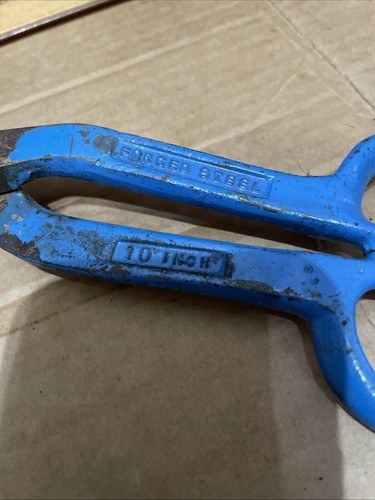 Vintage Bullnose 10” Forged Steel Tin Snips ! Ready To Do Work ! See ...