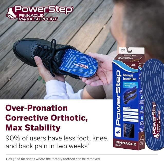 PowerStep Pinnacle MAXX Insoles, Orthotic Insole. 5015 Made in USA | eBay