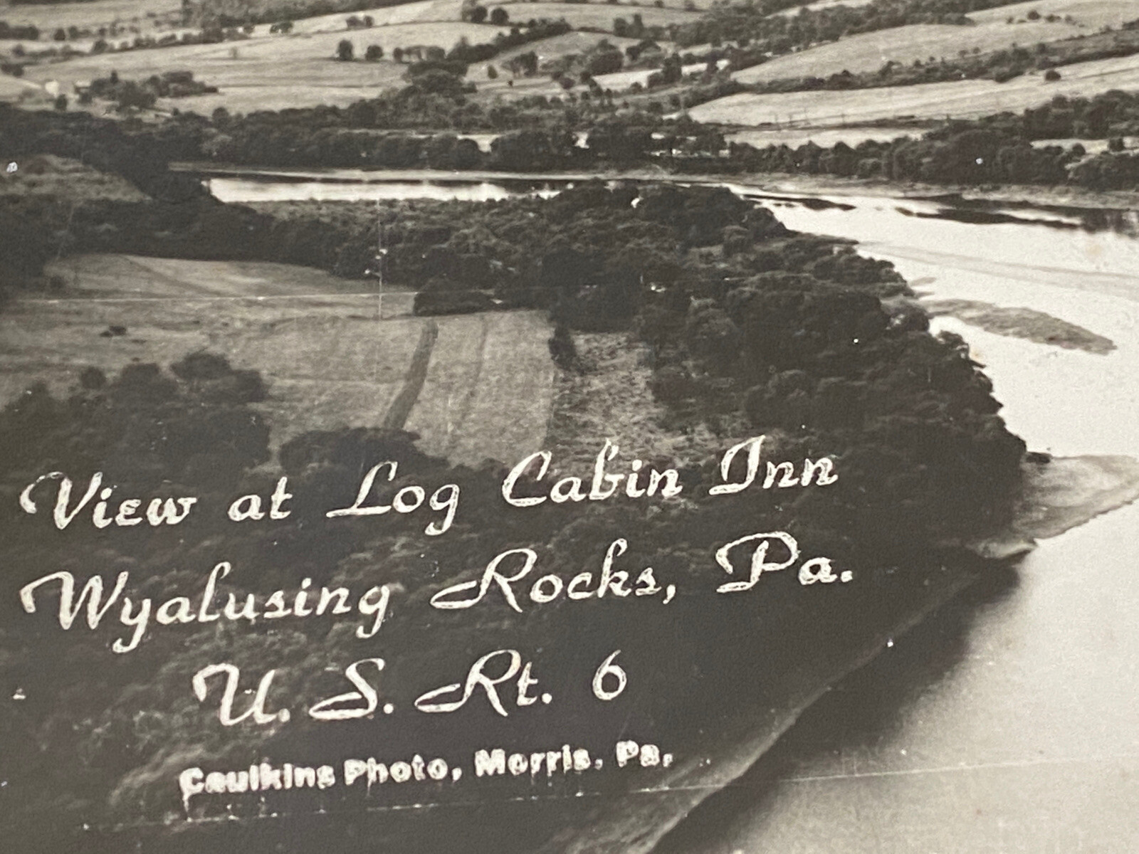 3-RPPC Poscards River View Wyalusing Rocks Pa US Rt 6 Roosevelt Hwy ...
