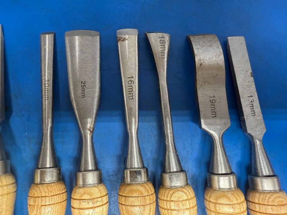 Powerfix Profi Woodworking Chisels Wood Carving Turning Etc Job lot ...