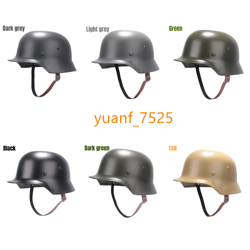 WWII German Military M35 Steel Motorcycle Helmet Army Field Helmets ...