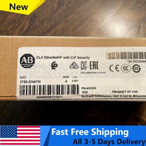 New Sealed 1756-EN4TR ControlLogix Dual Port EtherNet I756EN4TR AB US ...
