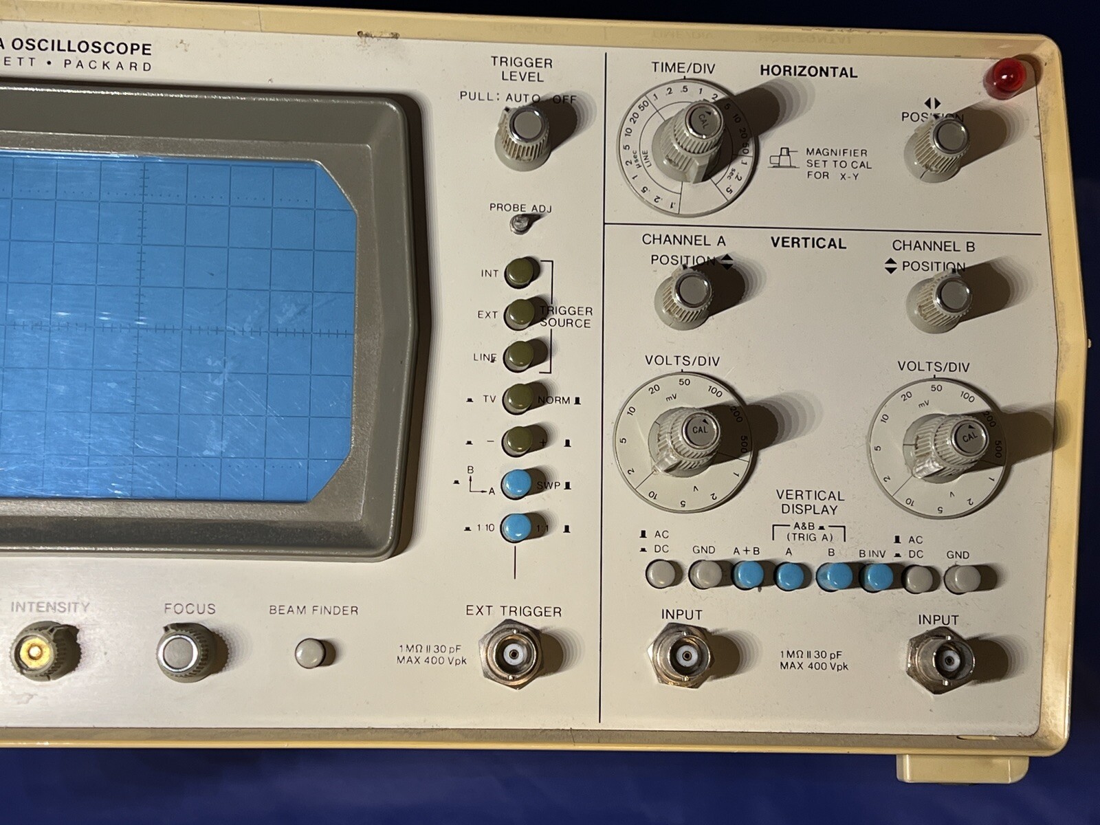Hewlett-Packard 1222A 2-Channel 15 MHz Analog Oscilloscope - La Paz ...