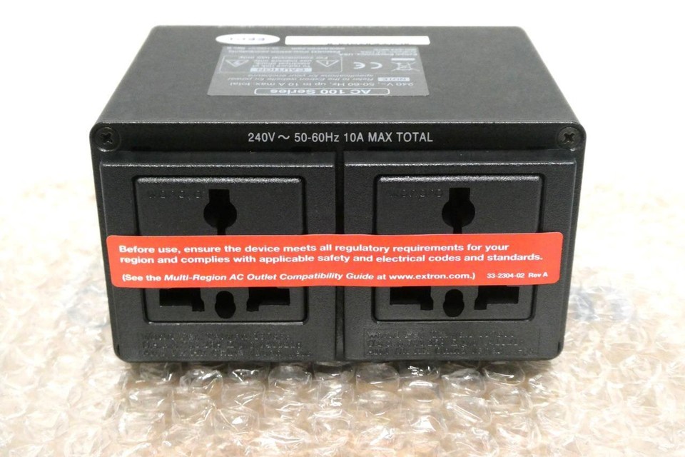 New Extron AC 102 Multi-Region Outlets Part No. 60-1385-10 | eBay