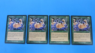 4x MUSCLE BURST PLAYSET ODYSSEY MTG MAGIC THE GATHERING NM / UNPLAYED ...