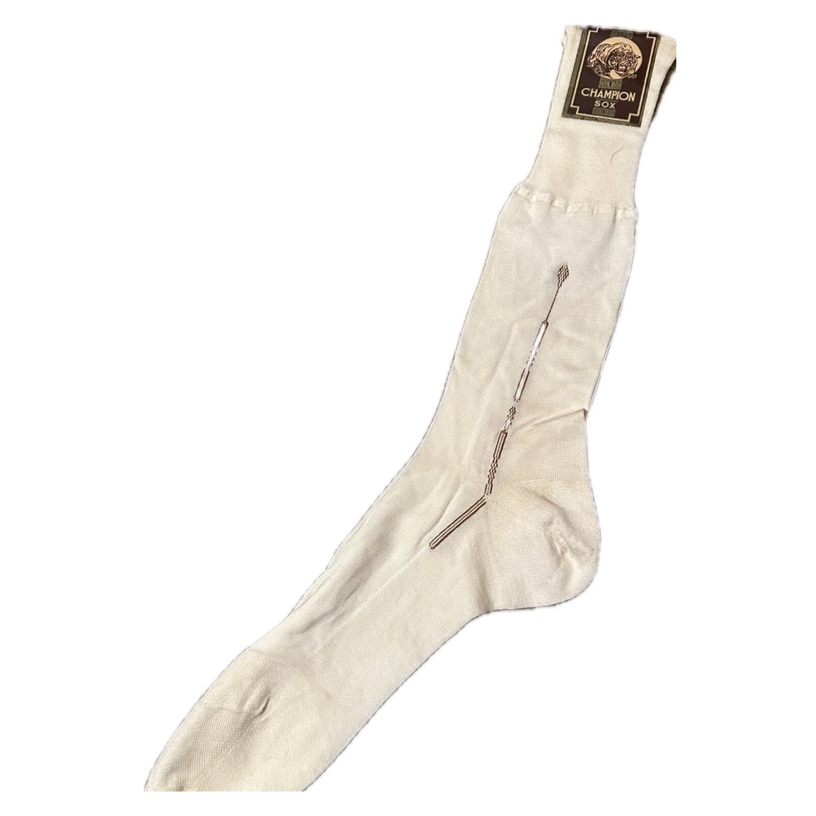 RARE 1930s Deadstock Art Deco Champion Sox Socks Hosi… - Gem