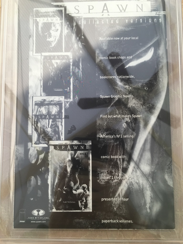 Comic Spawn Issue #1 Black & White Edition White Pages CGC 9.8. Very ...