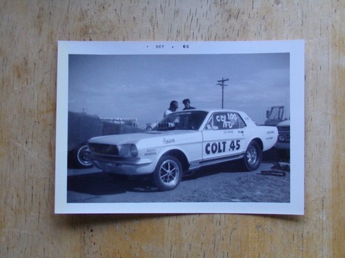 1960s NHRA Drag Racing-COLT .45-Joe Davis-1965 Mustang-Chevy Powered ...