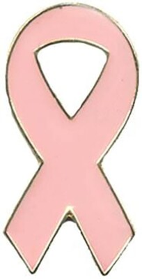 Breast Cancer Awareness Pink Ribbon Bike Motorcycle Hat Cap Lapel Pin ...