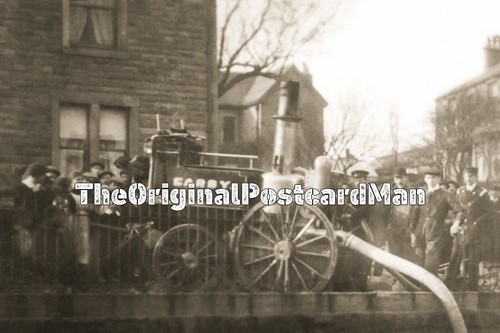 Earby - Fire Brigade Pumping Water c1890 "RARE" 6x4 Photograph | eBay