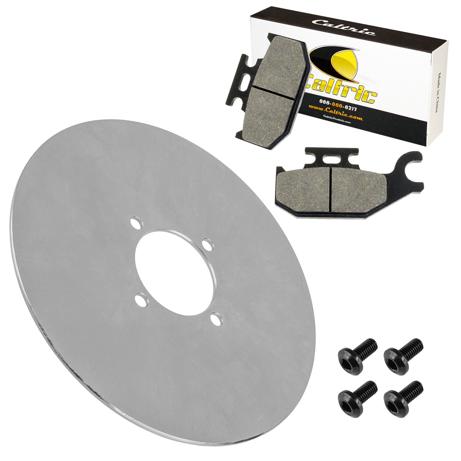 Rear Left Brake Disc Bolt with Brake Pads for Yamaha Wolverine 450 4x4 ...