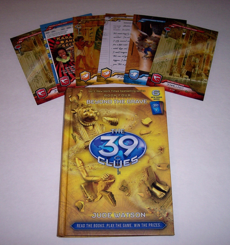 The 39 Clues Series Beyond The Grave Book 4 by Jude Watson w/6 Cards ...
