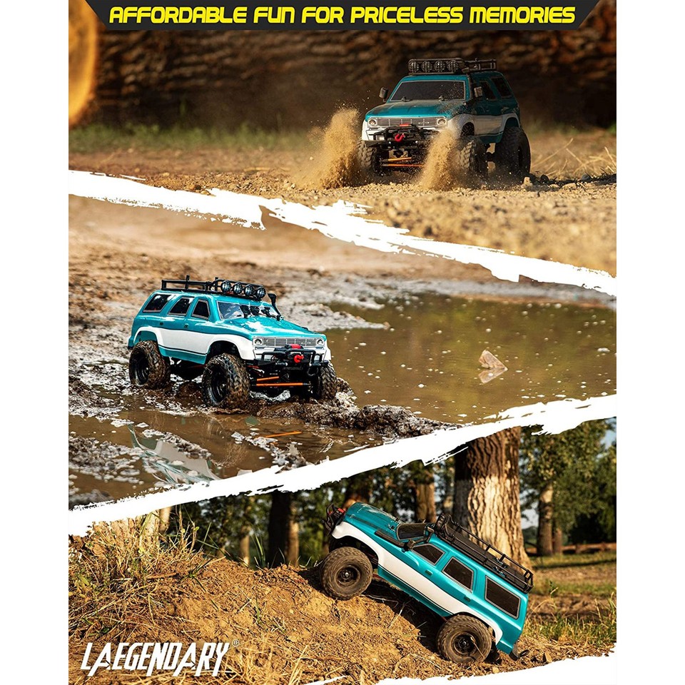 Grando 1:10 Scale RTR RC Remote Control Rock Crawler SUV, Blue-Green ...
