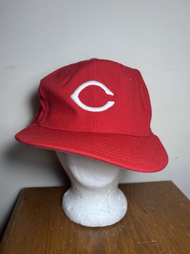 VTG Cincinnati Reds Baseball Hat Fitted 7 1/2 New Era Pro Model Wool ...