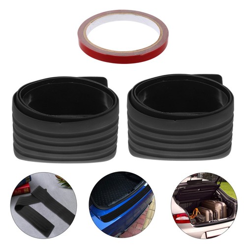 2 Pcs Car Bumper Protector Anti- Bumper Protector Rear Rubber Trim ...