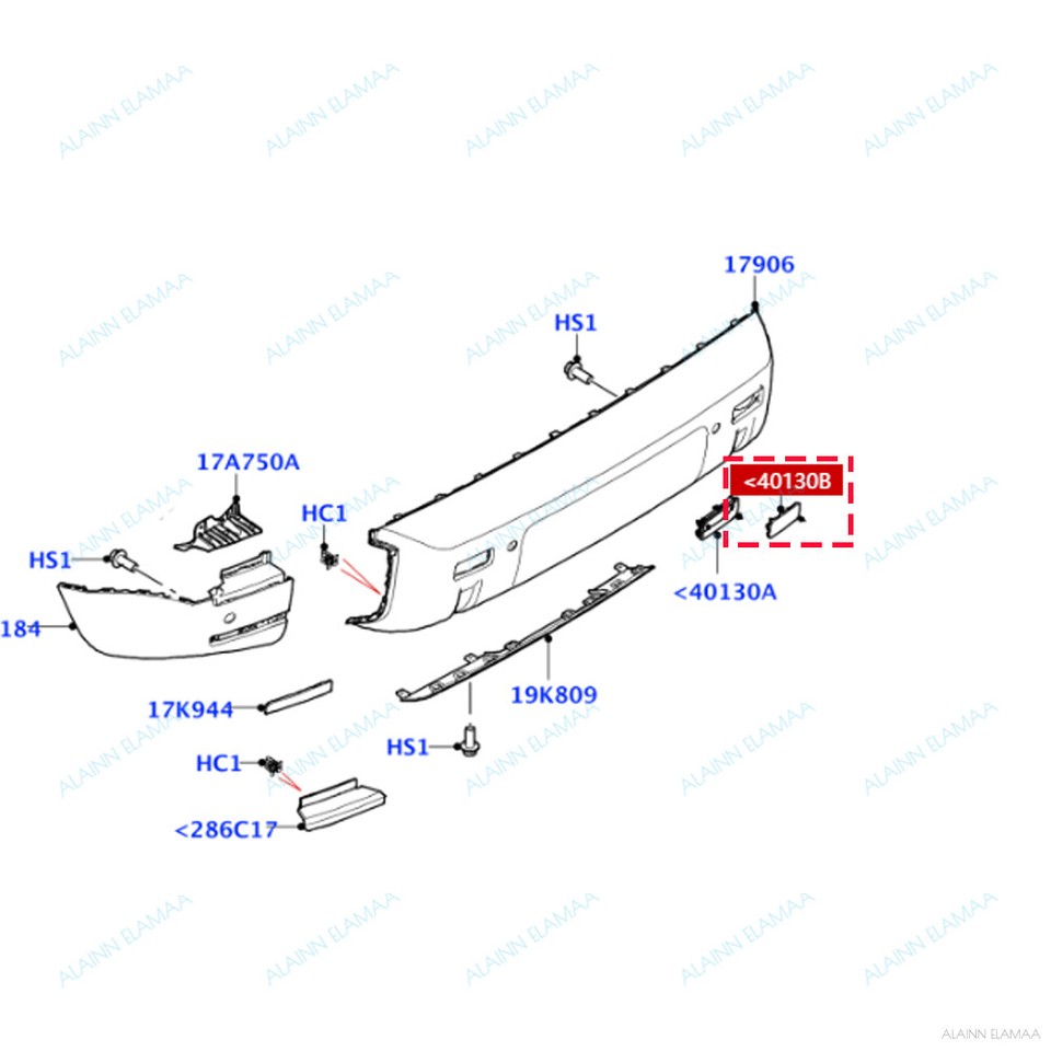 LH Rear Bumper Tow Hook Cover Cap l For Land Rover Defender L663 2020 ...