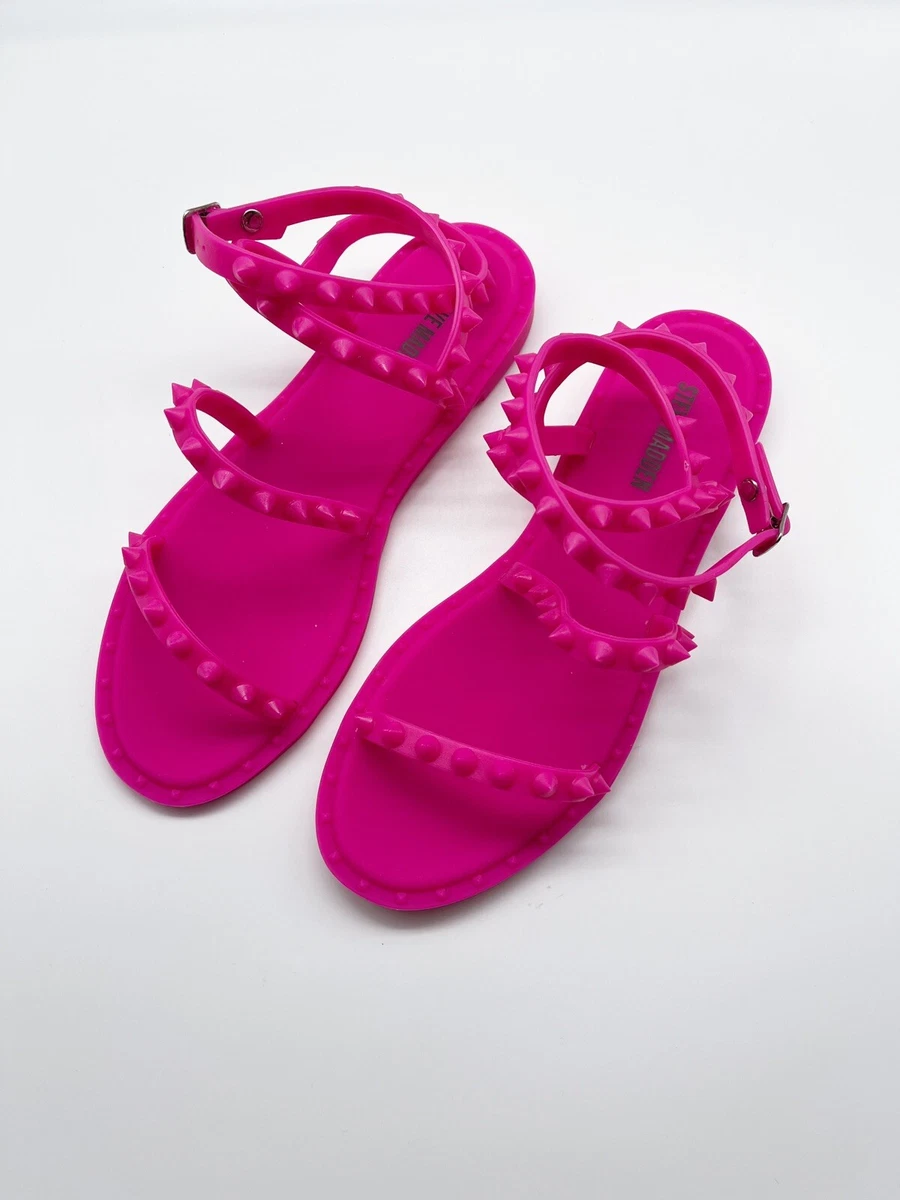 Hot Pink Flat Sandals