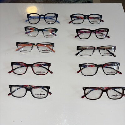 LONE STAR EYEGLASSES FRAMES ONLY LOT OF TEN | eBay