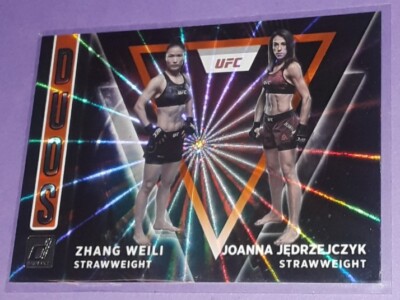 2022 Donruss UFC DUOS Holo Orange Laser Card ZHANG WEILI JOANNA ...