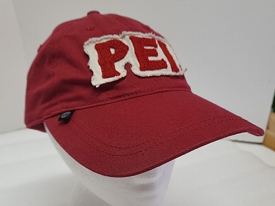 P.E.I. Prince Edward Island Hat Baseball Cap Strap Back Levelwear Red ...