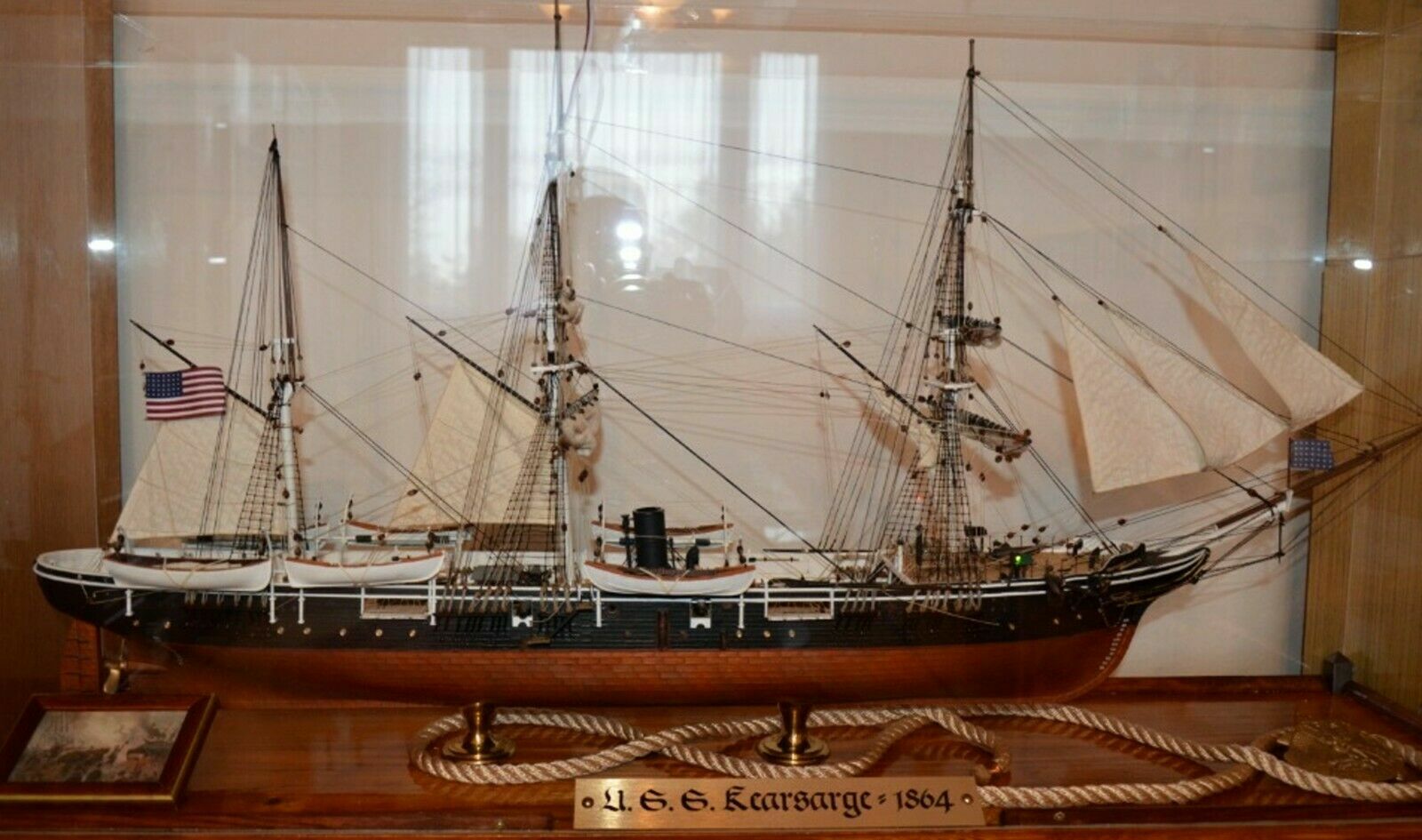 Revell USS Kearsarge 1:96 - set of Standard sails for mode sewed on CNC ...