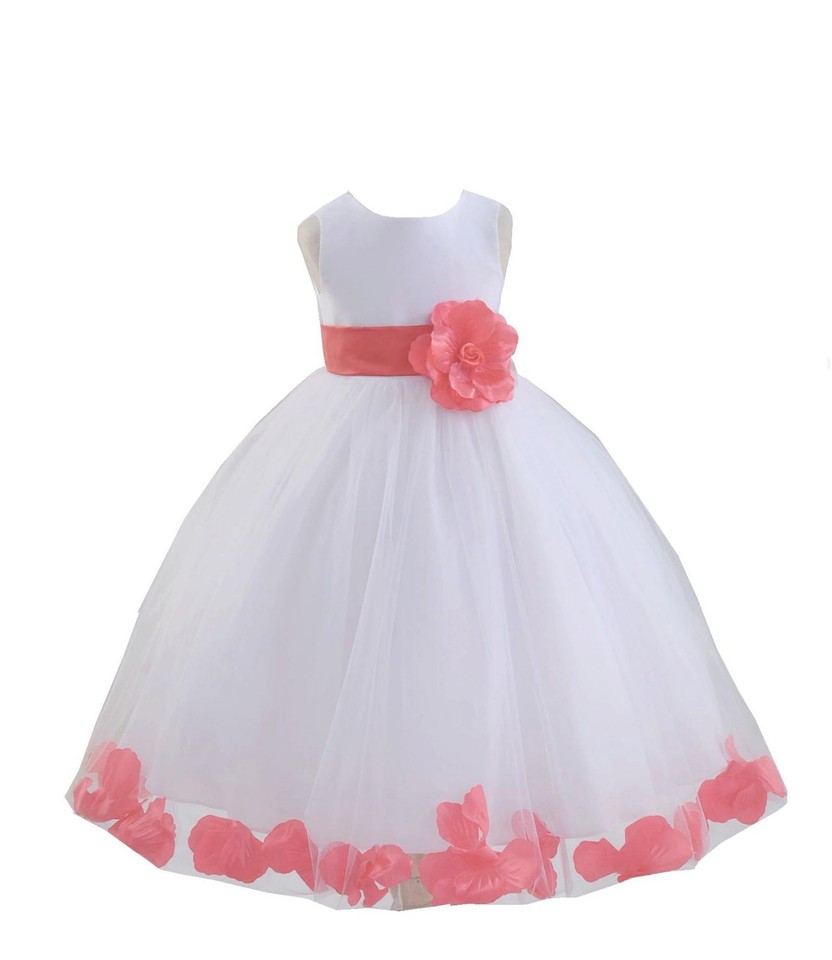 Wedding Flower Girl Dress Birthday Girl Dresses Gradation Pageant Rose ...