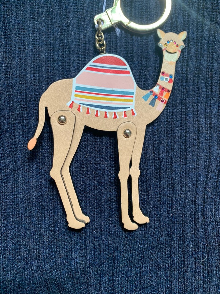 KATE SPADE SPICE THINGS UP JEWELED CAMEL KEY CHAIN /FOB NWT | eBay
