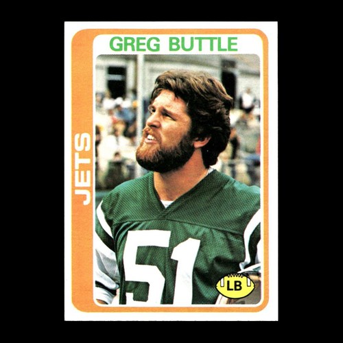 Greg Buttle 1978 Topps New York Jets #382 R309C 3 | eBay