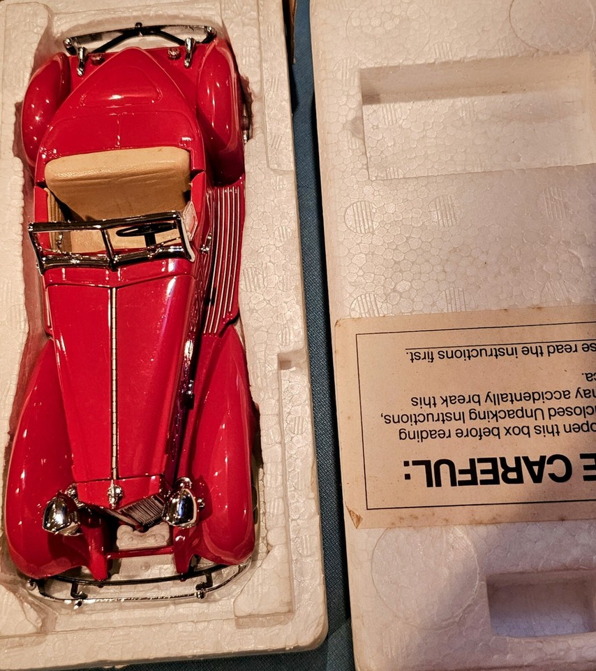 Danbury Mint 1934 Packard V-12 Lebaron Speedster 1:24 Scale Car Red | eBay