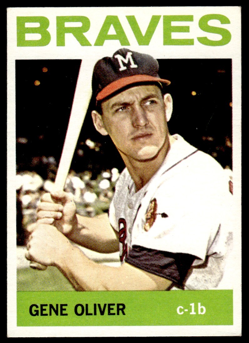 1964 Topps Gene Oliver Milwaukee Braves #316 a1 | eBay