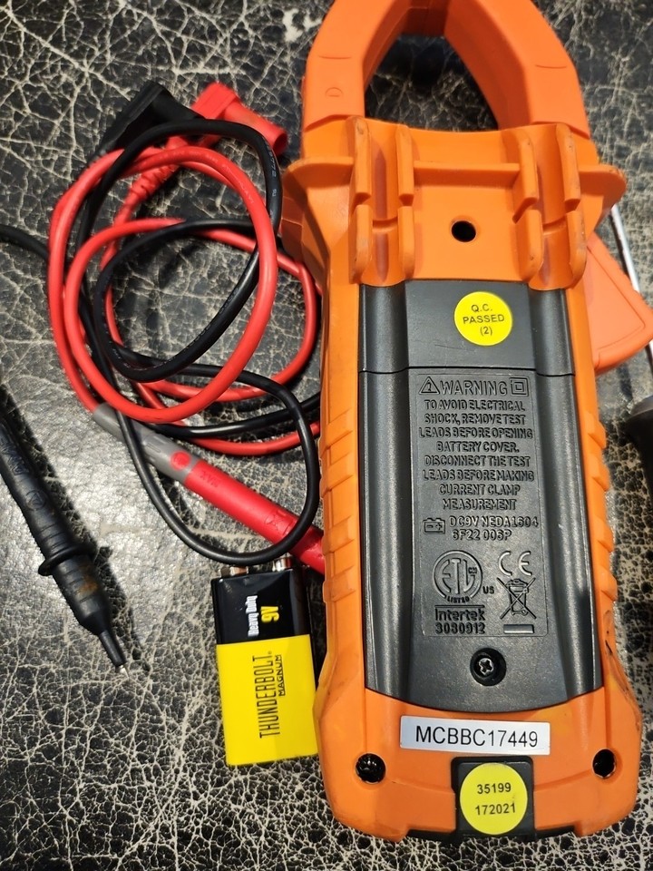Ames AC / DC Digital Clamp Meter Cat lll 1000V CAT IV 600V CM1000A T ...