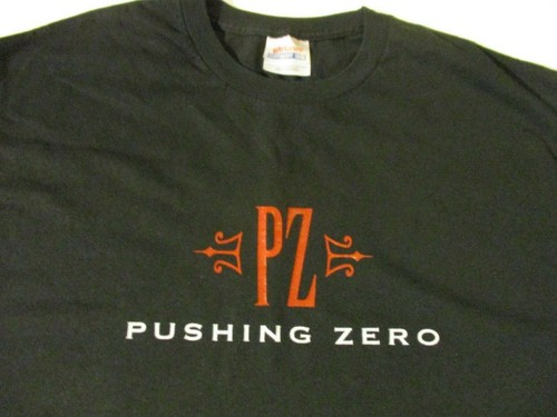 PUSHING ZERO BAND VINTAGE T-SHIRT LARGE GEORGE SKALA AND THE GREAT ...